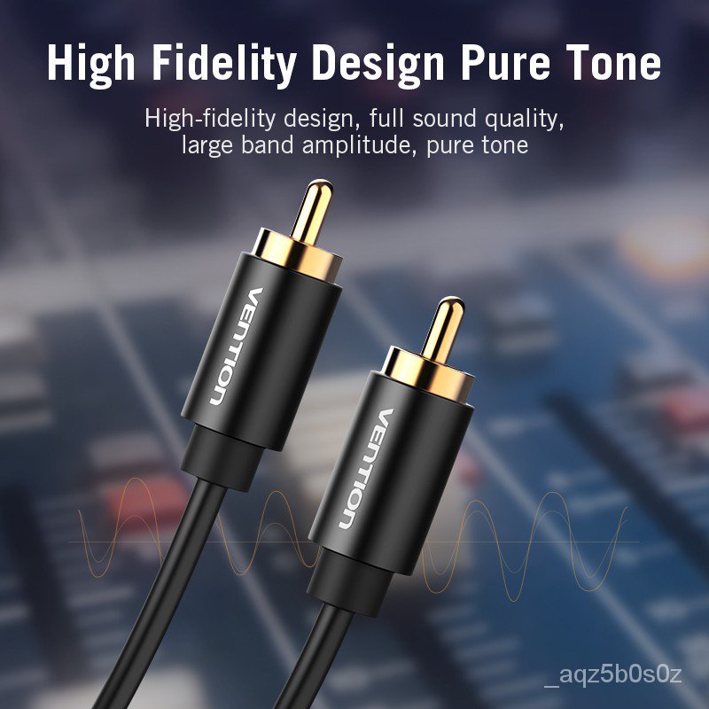 Vention RCA Subwoofer Cable 1 RCA Male to 1 RCA Male Audio Video Cable ...