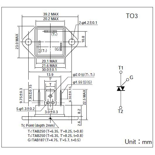 TG25C60 SanRex Made in Japan TRIAC 25A 600V ไตรแอคเครื่องทำน้ำร้อน ไตร ...