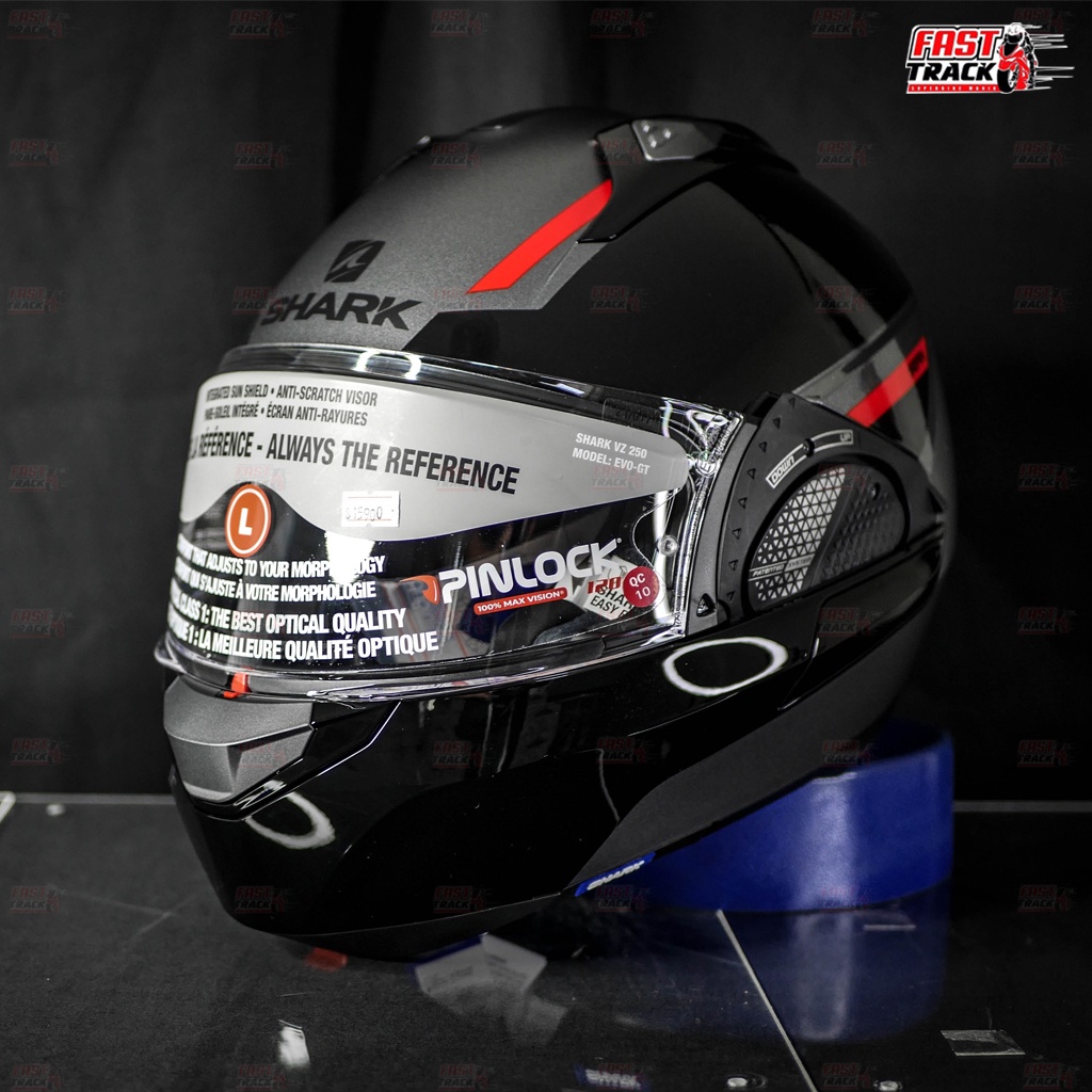 SHARK HELMET หมวกกันน็อคเปิดคาง รุ่น EVO GT CORLOR SEAN MAT ANTHRACITE ...