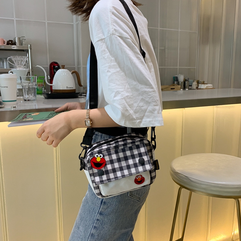 Senzawa กระเป๋าผ้าใบลายสก๊อตสําหรับผู้หญิง - milize2019.th - ThaiPick