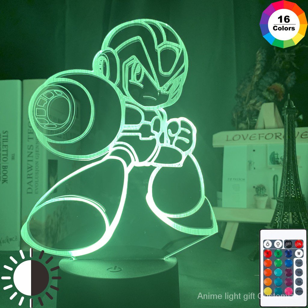 Game Mega Man Figure Child Night Light Led Touch Sensor Colorful ...