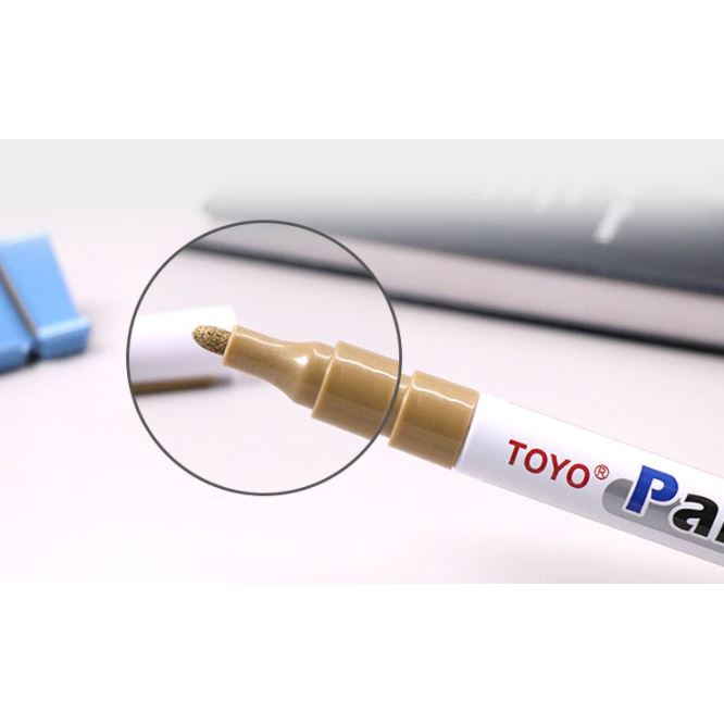 (ร้านคนไทย 100) ปากกาเขียนยาง TOYO Paint ปากกาอเนกประสงค์ เขียนป้าย ...