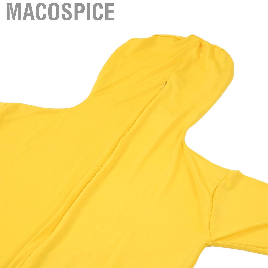Macospice Full Body Stretch Fabric Suit Photography Bodysuit Yellow ...