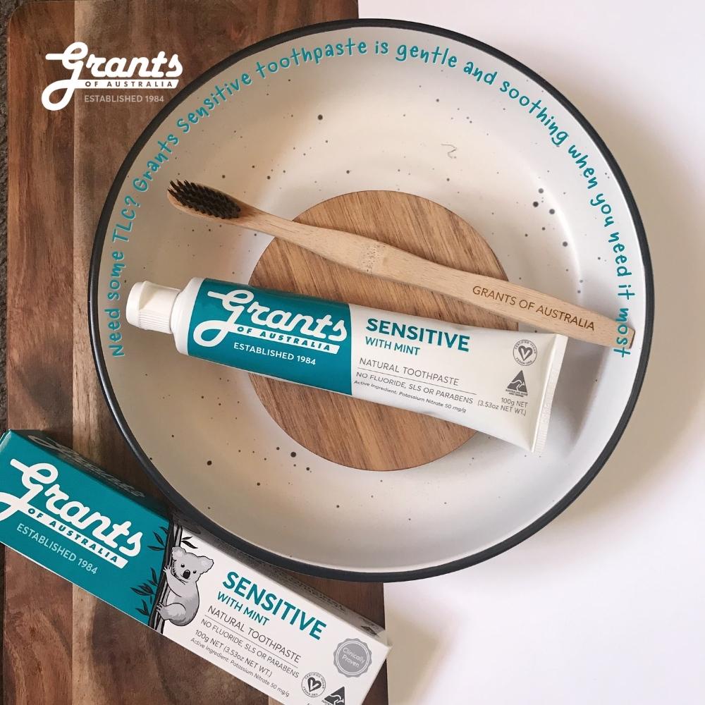 GRANTS OF AUSTRALIA Sensitive with Mint Toothpaste ยาสีฟัน เซนซิทีฟ ผสม ...