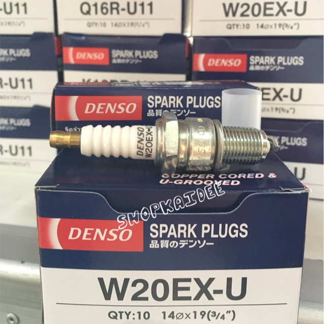 หัวเทียน เดนโซ่ สำหรับรถกระบะ ปิ๊กอัพ DENSO W20EX-U แท้ Spark Plugs ...