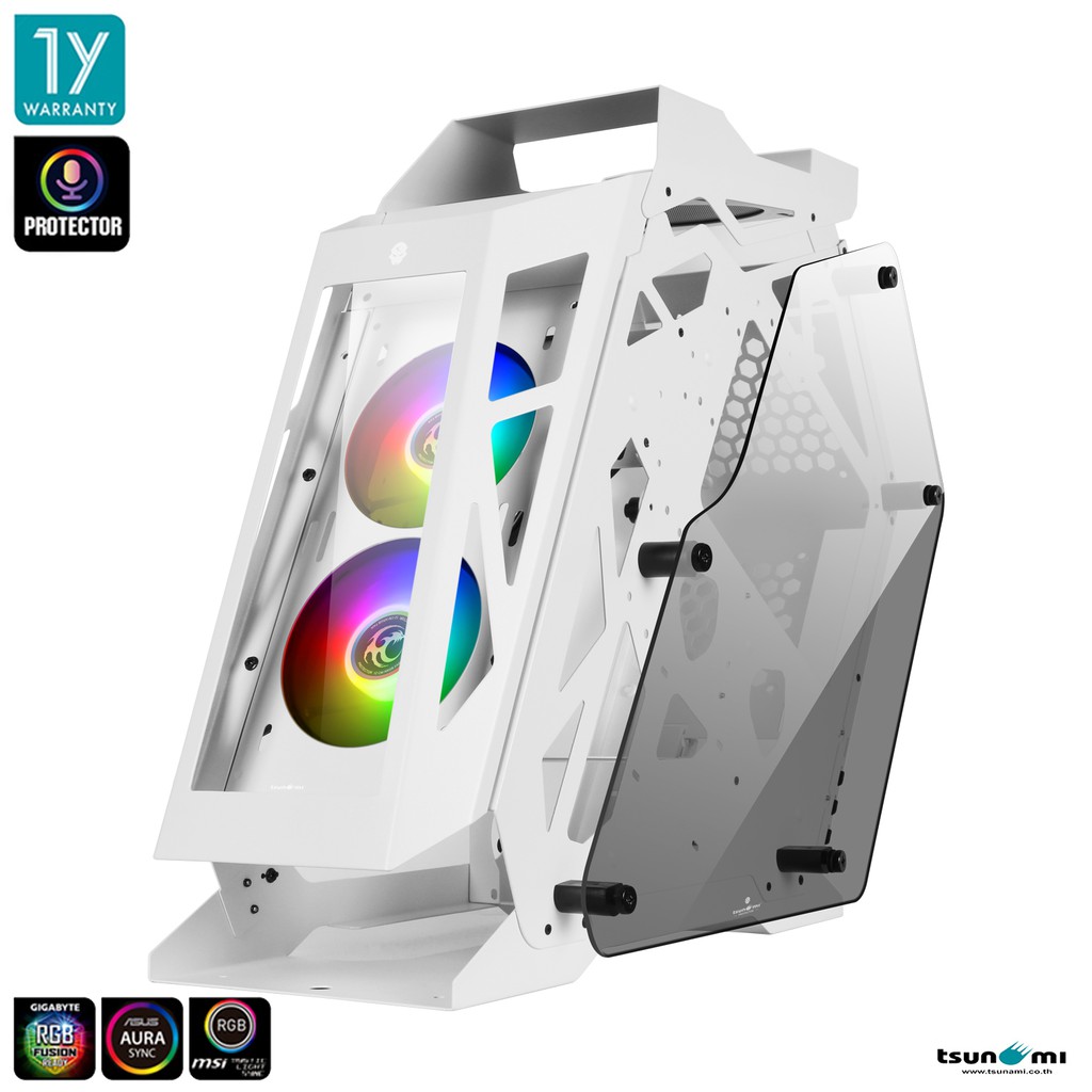 เคสคอมพิวเตอร์ Tsunami Protector Hagrid Tempered Glass M-ATX Mutant ...