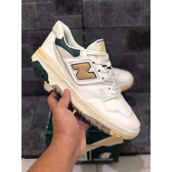 NEW BALANCE ใหม่ BALANCE 550 EEXS เพิ่มมูลค่า สีเทา สีขาว X AIME LEON ...