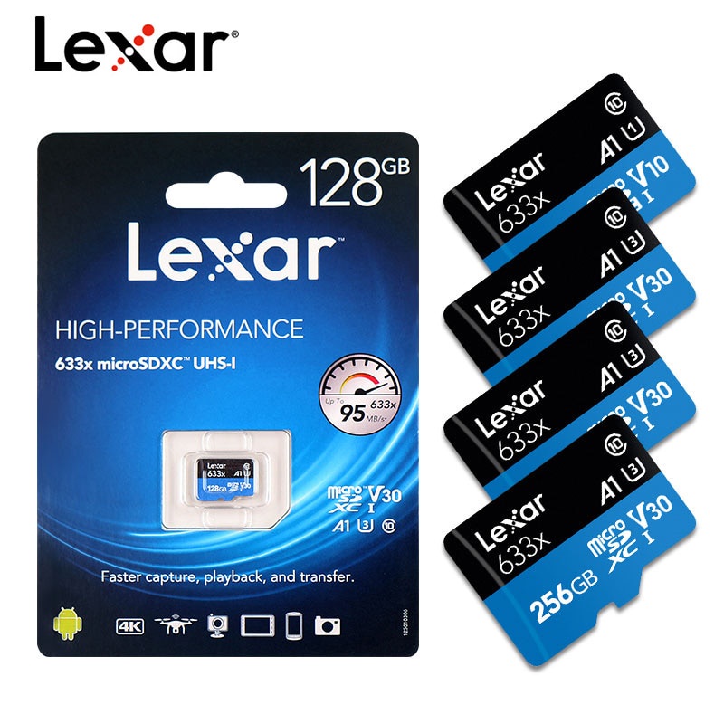 Original Lexar 128GB MicroSD Card 256GB Memory Card 32GB 64GB 512GB ...