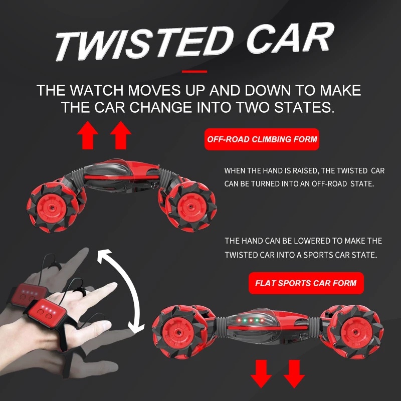 รถควบคุมระยะไกลแบตเตอรี่RC Remote Control Twist Stunt Car Machaine on ...