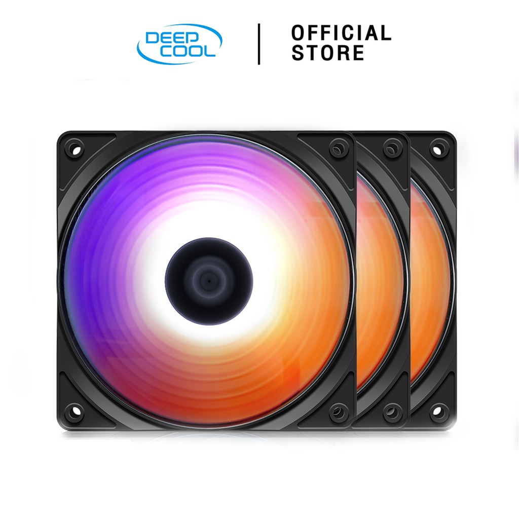 DEEPCOOL - CASE FAN 12CM CF120 - 3 in 1 (DP-FA-RGB-CF120-3) | Shopee ...