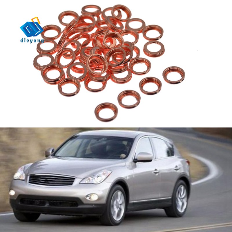 ปะเก็นท่อระบายน้ํามันเครื่อง 50 ชิ้นสําหรับ Infiniti Nissan 1102601 M02 ...