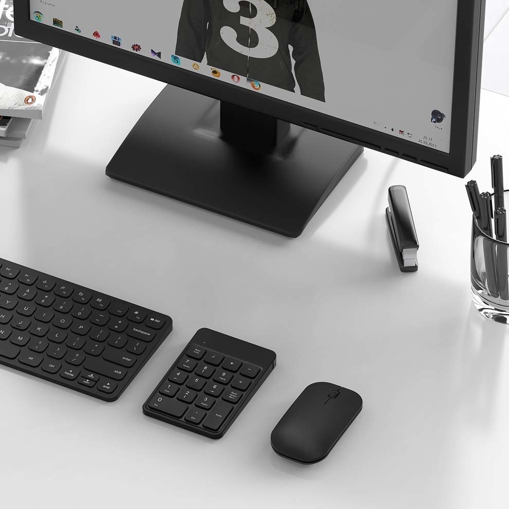 Seenda Jelly Comb 2.4GHz USB Numeric Keypad and Mouse Rechargeable ...