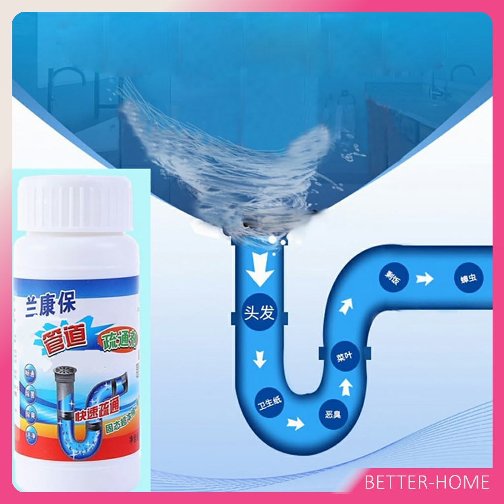 เกร็ดสลายล้างท่อ แก้ปัญหาท่ออุดตัน โซดาไฟ แบบขวด110 g น้ำยาล้างท่อ ...