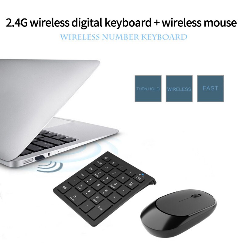 Jelly Comb 2.4G Wireless Mini Digital Keyboard USB Number Numeric ...