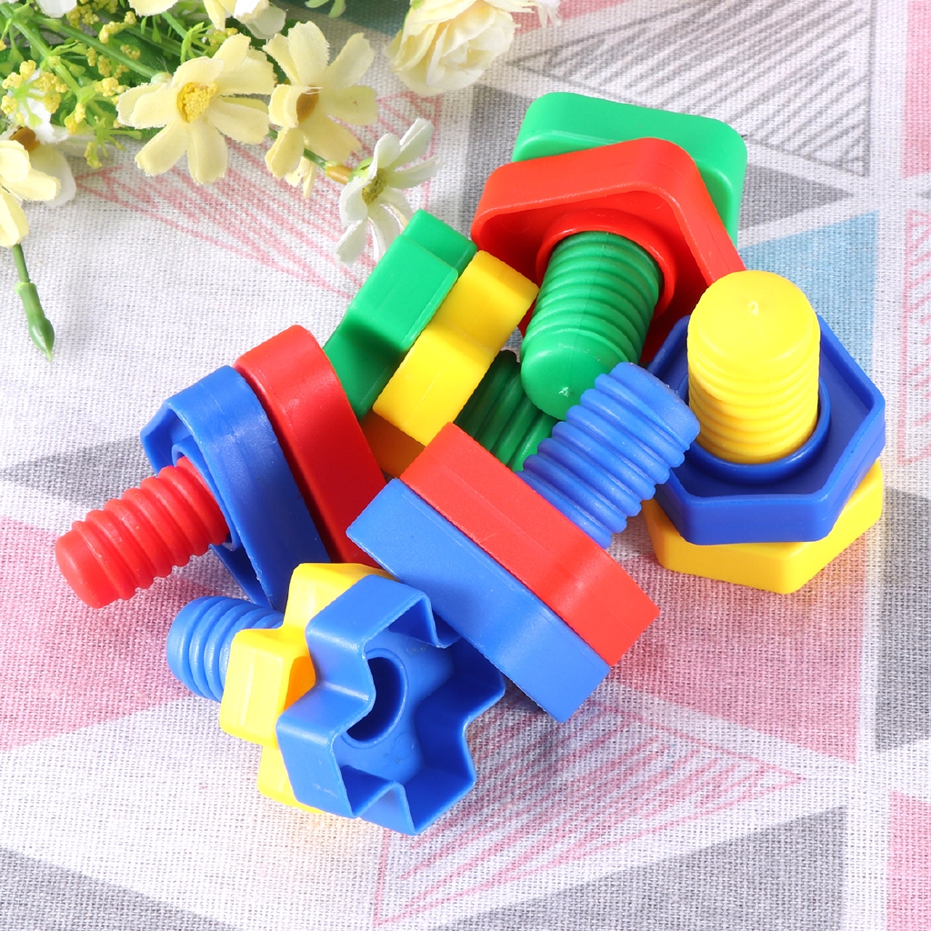 6pcs Huge Nuts and Bolts Birds Toy Parts for Parrots Macaws Cockatoos ...