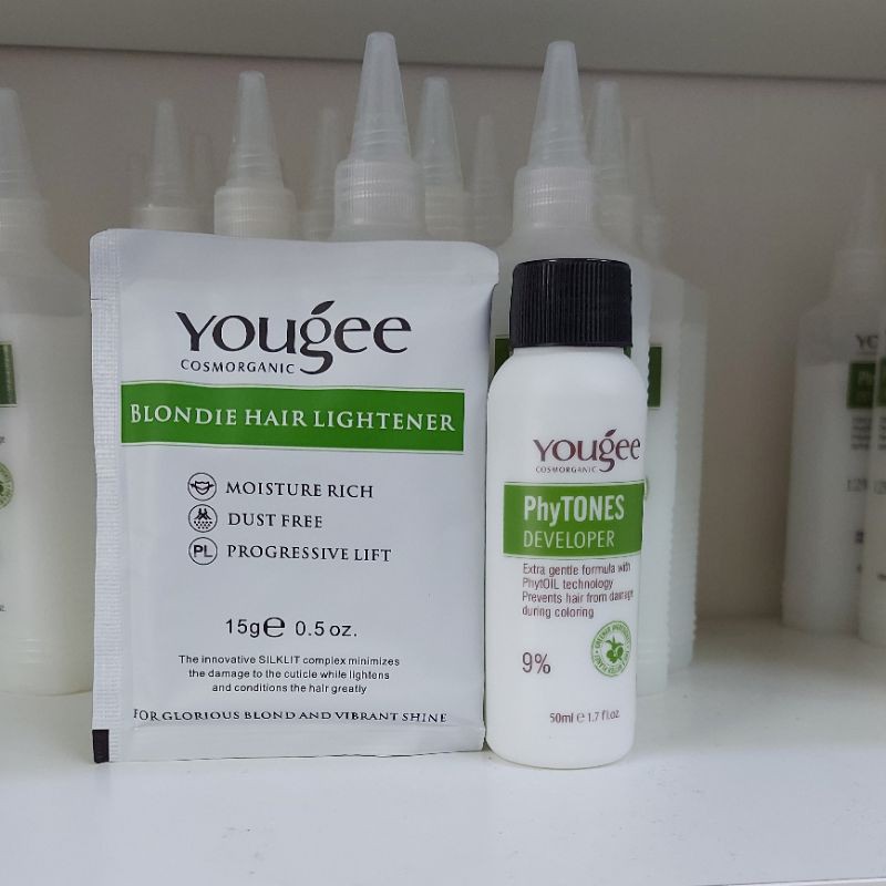 ยูจี ชุดฟอกสีผม 15 g. Developer 50 ml. ไม่แสบ ไม่ฉุน ไม่ทำลายเส้นผม ...