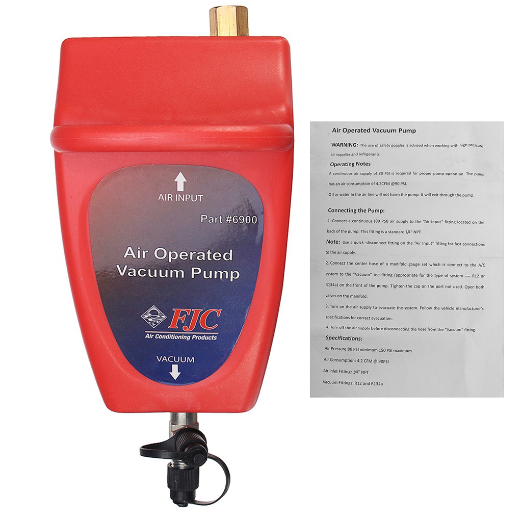 ปั๊มสูญญากาศแบบใช้อากาศเป็นแบบ Air Pneumatic 4.2CFM ระบบปรับอากาศปรับ ...