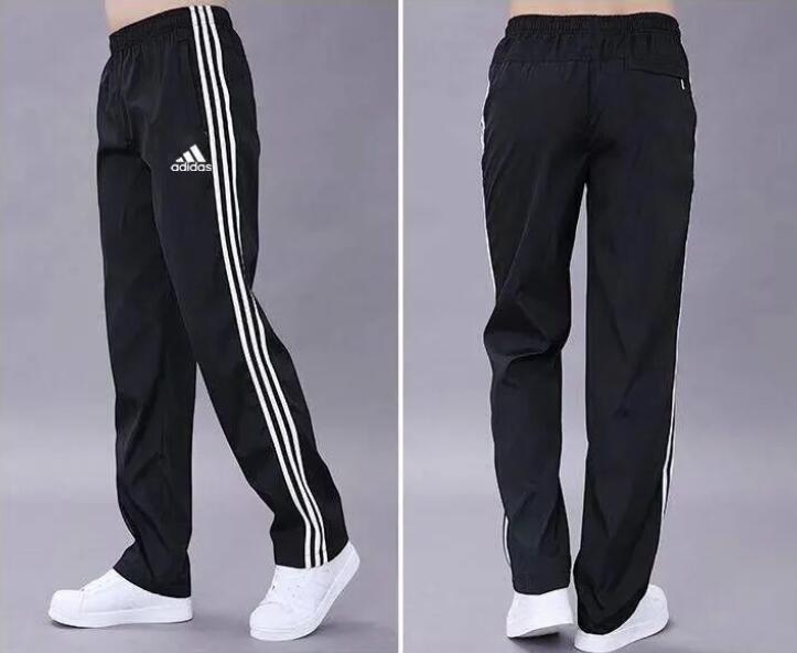 Adidas M-5XL กางเกงเหงื่อผู้ชาย กางเกงวอร์มขาปล่อย ขายาว แห้งเร็ว ลาย ...