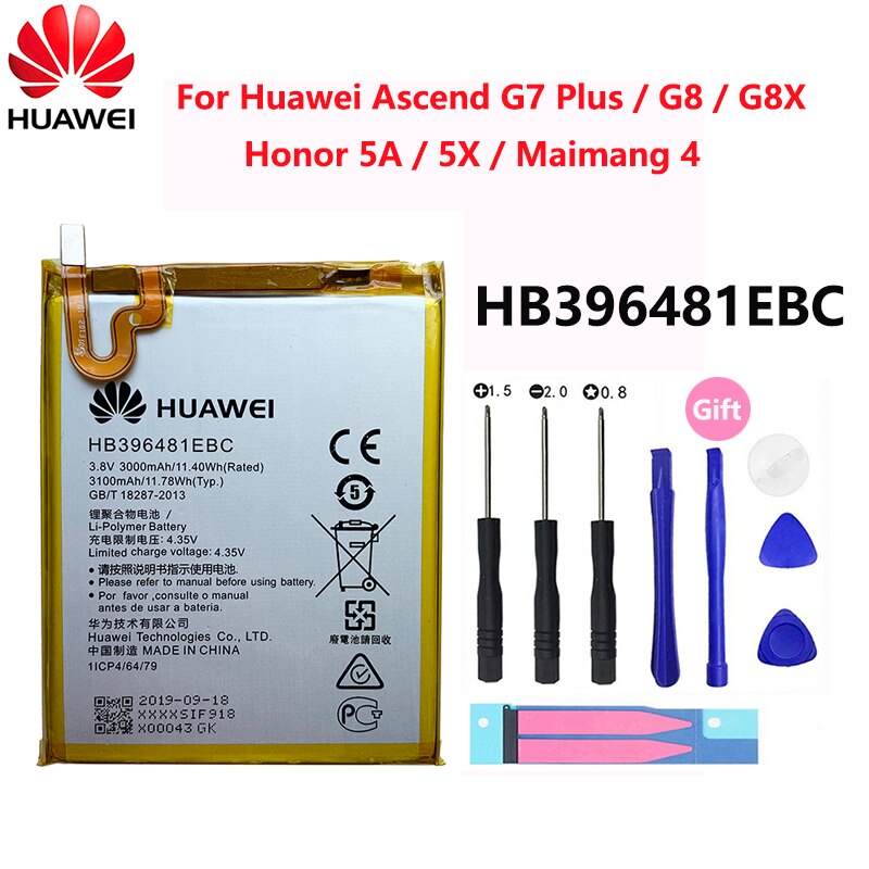 Orginal Huawei P9 P10 Honor 8 9 Lite 9i 5C HB366481ECW Enjoy Nova Mate ...