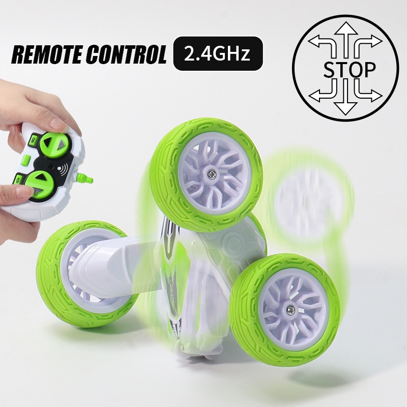 4wd Rc Car 360 Degree Rotating Flip 2.4g Radio Remote Control Reversal ...