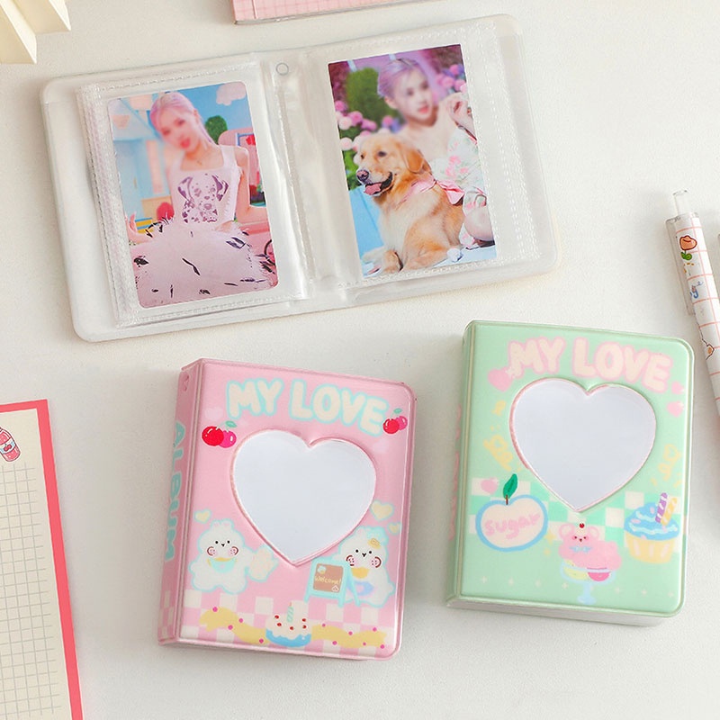 40 Grids Cards Photo Album Love Heart Storage Album Cartoon Printed ...