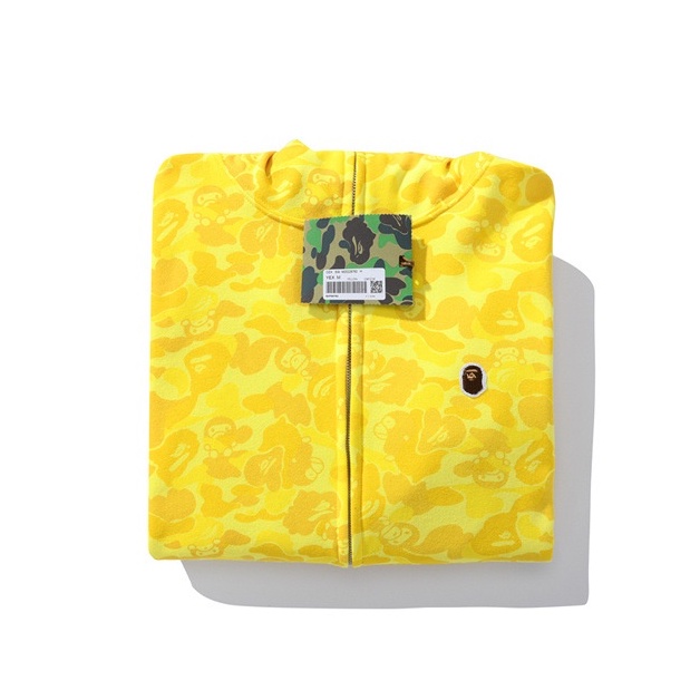 Bape yellow camo jacket hoodie Kanye Pharrell milo ianconnor ...
