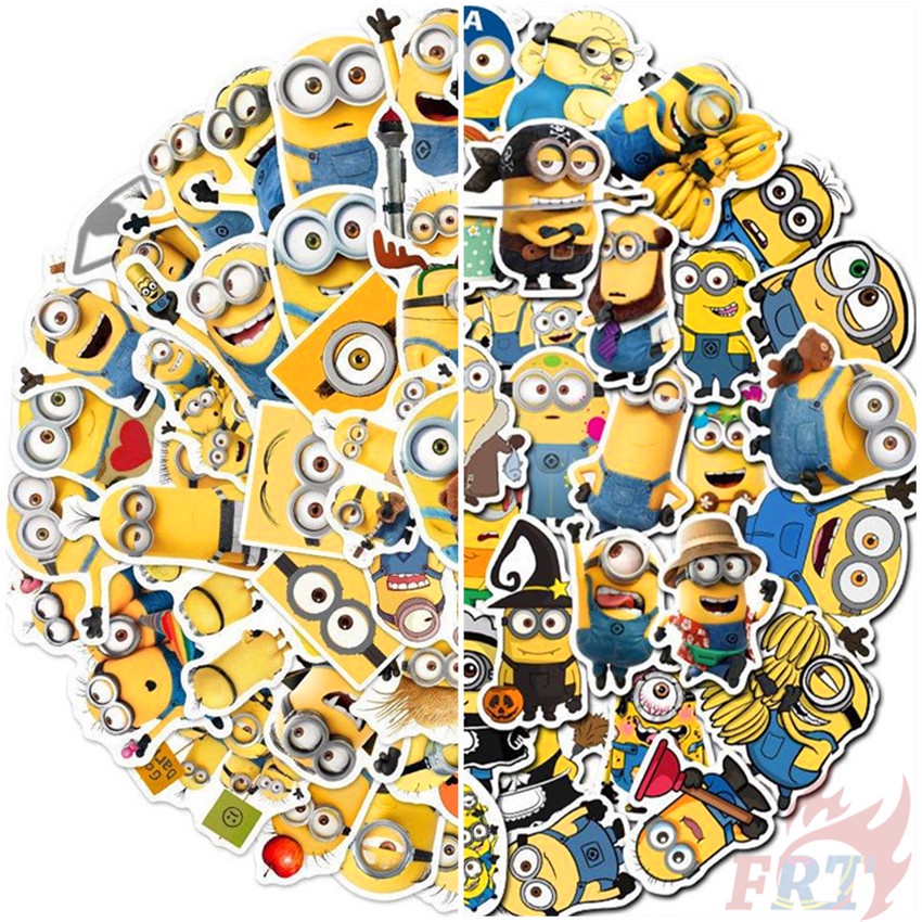 100PcsSet Minions Series A สติ๊กเกอร์ Cartoon Movie Despicable Me ...