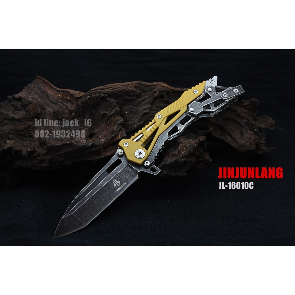 มีดพับ ,มีดพก , มีดเดินป่า , มีดตั้งแค้มป์ JINJUNLANG JL-16010C (มี ...
