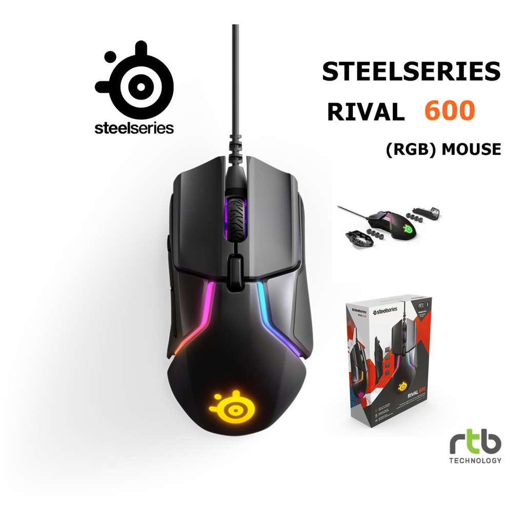 SteelSeries เมาส์เกมมิ่ง รุ่น Rival 600 RGB Gaming Mouse - steelseries ...
