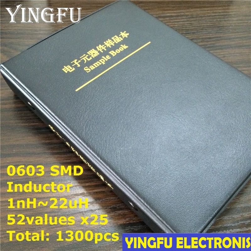 0603 Smd Smt Chip Inductor Assorted Kit 1nh ~ 22 Uh 52valuesx 25 ...