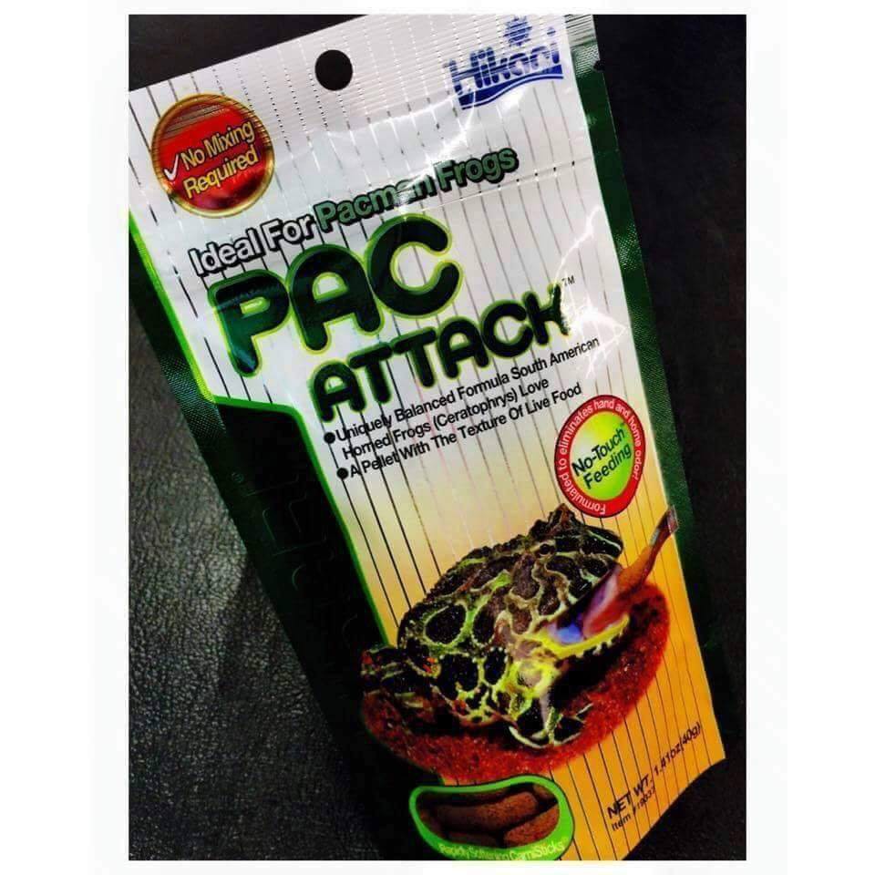 HIKARI Reptile Pac Attack อาหารสูตพิเศษสำหรับกบฮอร์นฟรอก Pac Attack ...