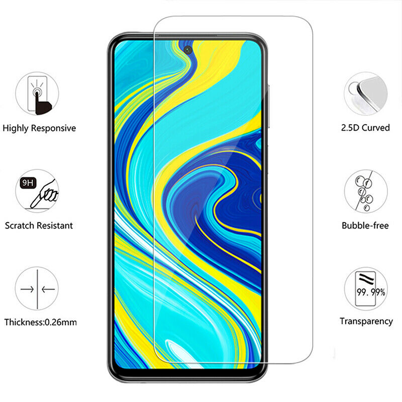 ฟิล์มกระจกนิรภัยกันรอยหน้าจอสําหรับ Xiaomi Cc9 Redmi Note 9S 8 Pro K30 ...