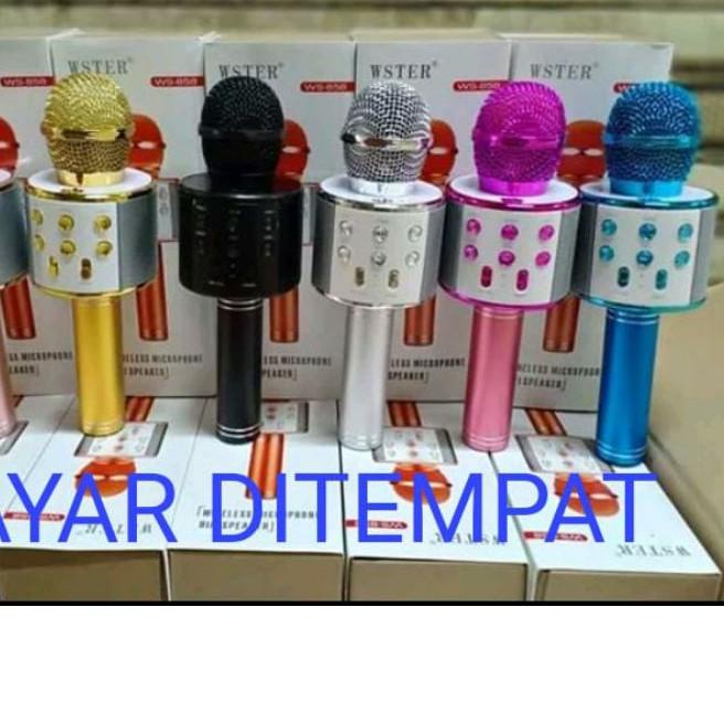 ไมโครโฟนคาราโอเกะบลูทูธไร้สาย แบบพกพา WSTER WS 858 WS858 - verlynushopvr.th - ThaiPick