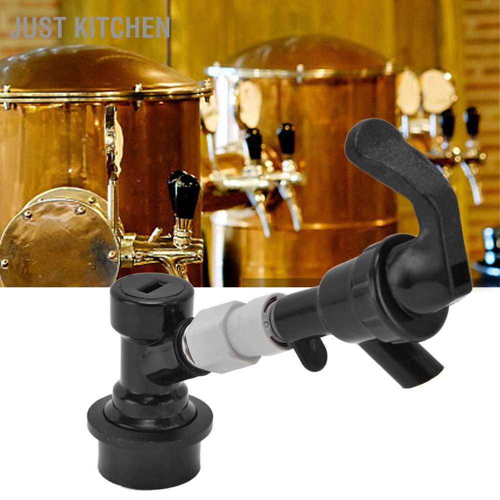 Just Kitchen Beer Dispenser Plastic Black Portable Tap Faucet for ...