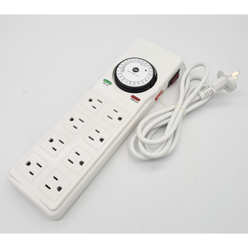 Up Aqua ปลั๊กตั้งเวลาได้ แบบ 8 ช่อง Extention Cord Timer - thaiaquarium ...