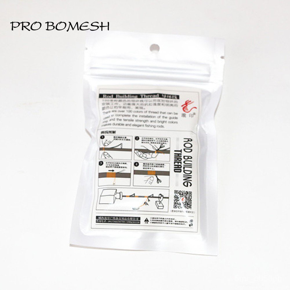 PROBOMESH 7SpoolsLot 50mSpool 300D Metal Wrapping Thread Spinning Rod ...