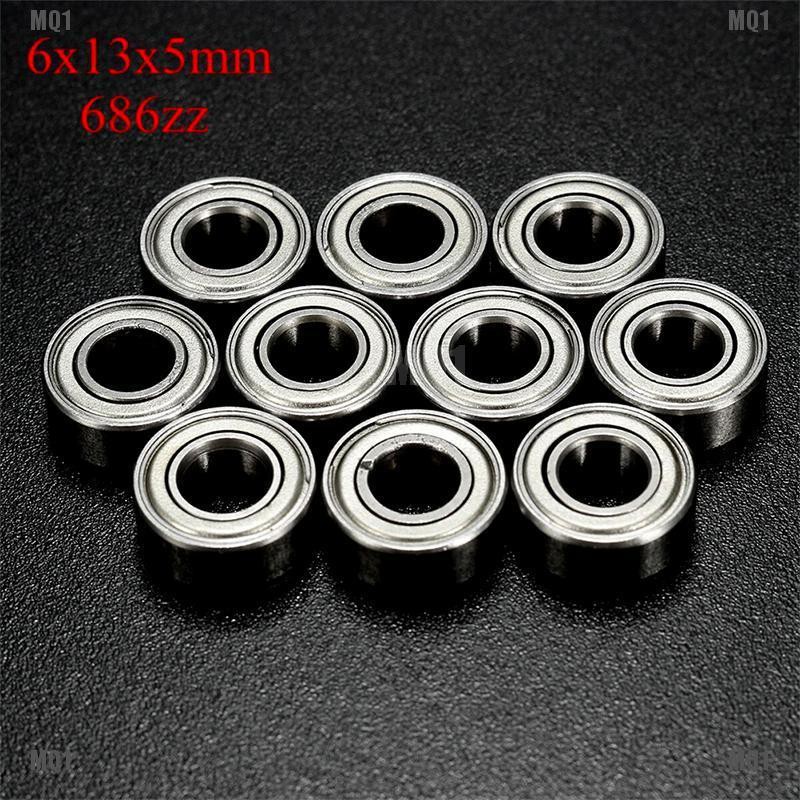 {MQ1}10Pc 686ZZ 6x13x5mm Miniature Ball Bearing 6*13*5mm Metal Shielded ...
