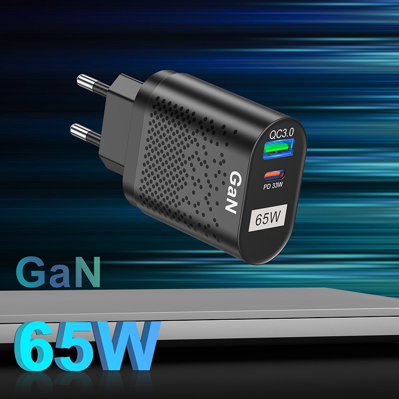 65W GaN Fast Charger Type C PD Quick Charger Korean Specification Plugs ...
