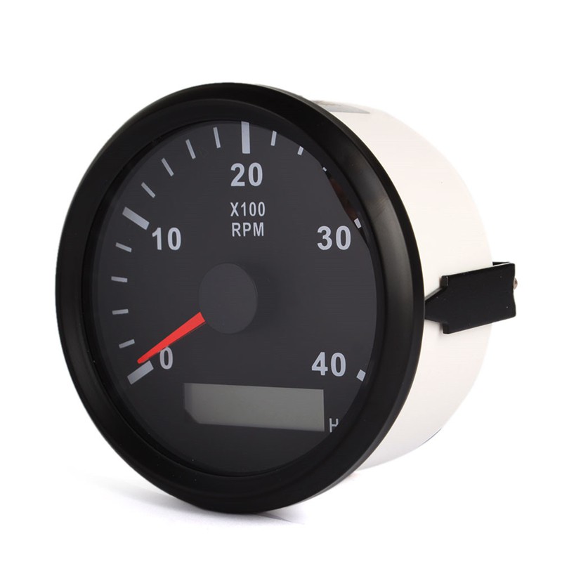 เครื่องวัดรอบเครื่องยนต์ Rpm Tachometer Gauge Wema หน้าจอ Lcd 1224V 0 ...