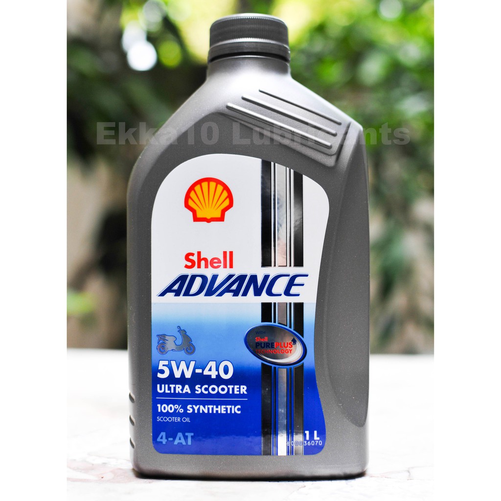 น้ำมันเครื่อง Shell Advance Ultra Scooter 5W40 สังเคราะห์แท้ 100% ...