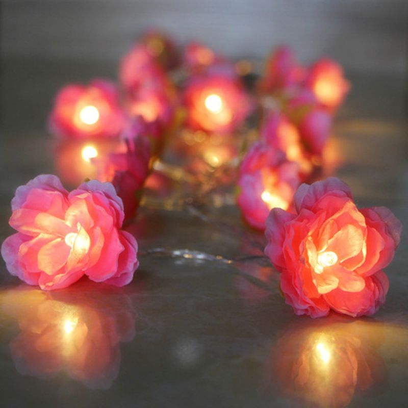 â €COLO 10/20 LED Artificial Silk Flower Decorative Lights False ...