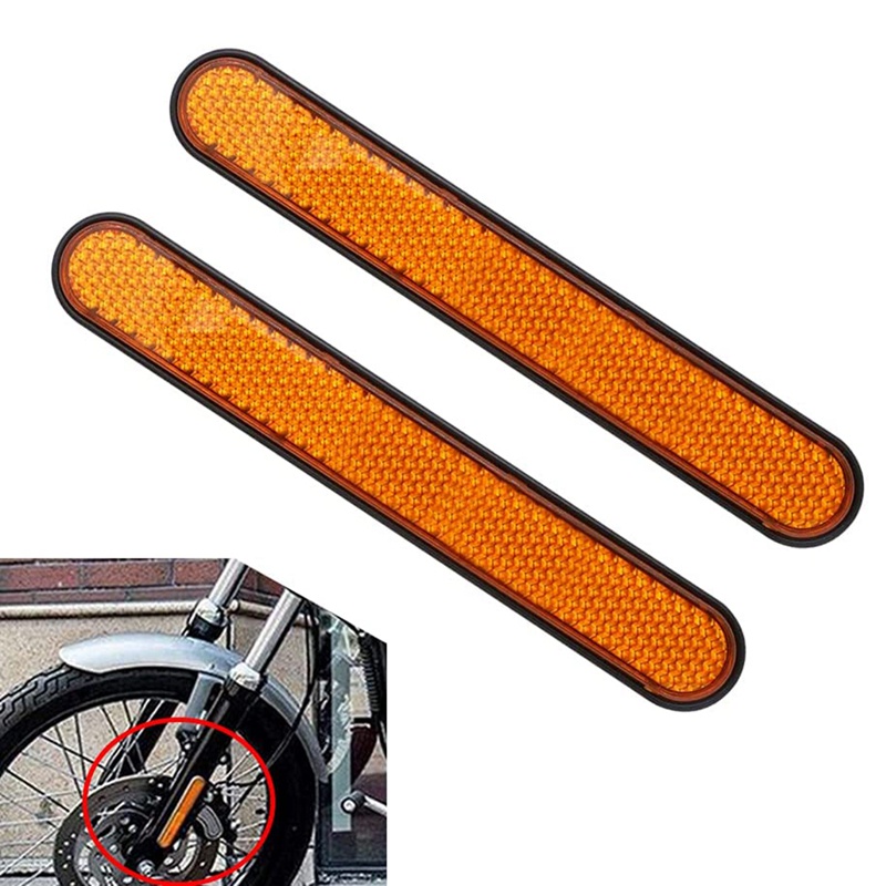 Motorcycle Front Fork Reflector Sticker Lower Legs Slider Safety ...