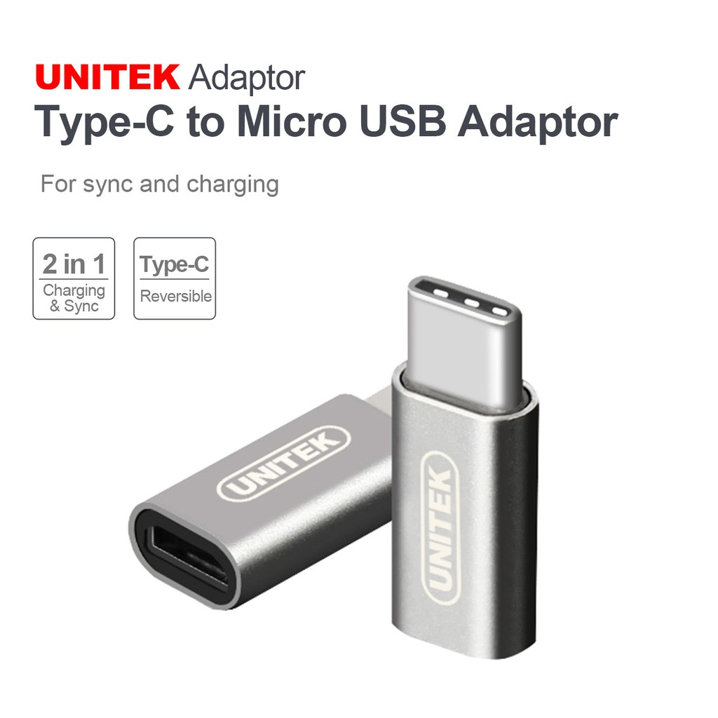 UNITEK ตัวแปลง USB Type-C เป็น Micro USB | Shopee Thailand