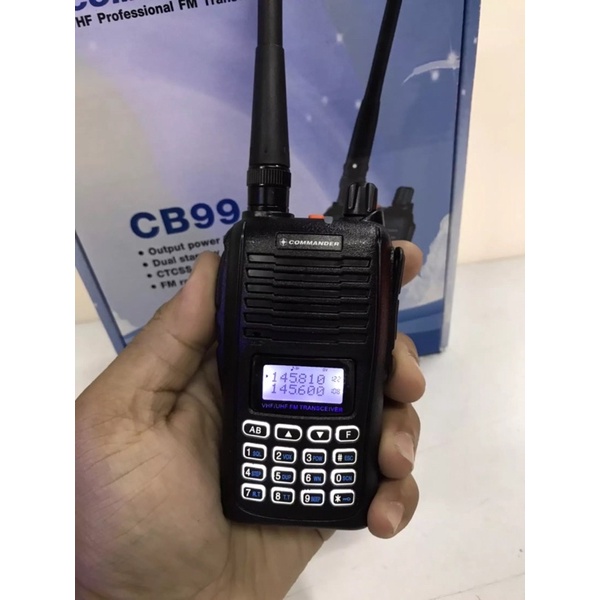 วิทยุสื่อสาร COMMANDER รุ่น CB99 (มีทะเบียน ถูกกฎหมาย) สำหรับนักวิทยุสมัครเล่น ระบบ VHFFM 136 ...