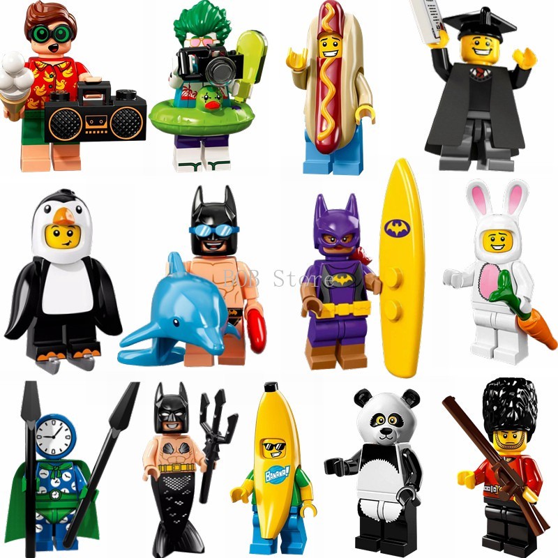 Pumping Series Cartoon Anime Minifigures Batman Clown Banana Man Rabbit ...