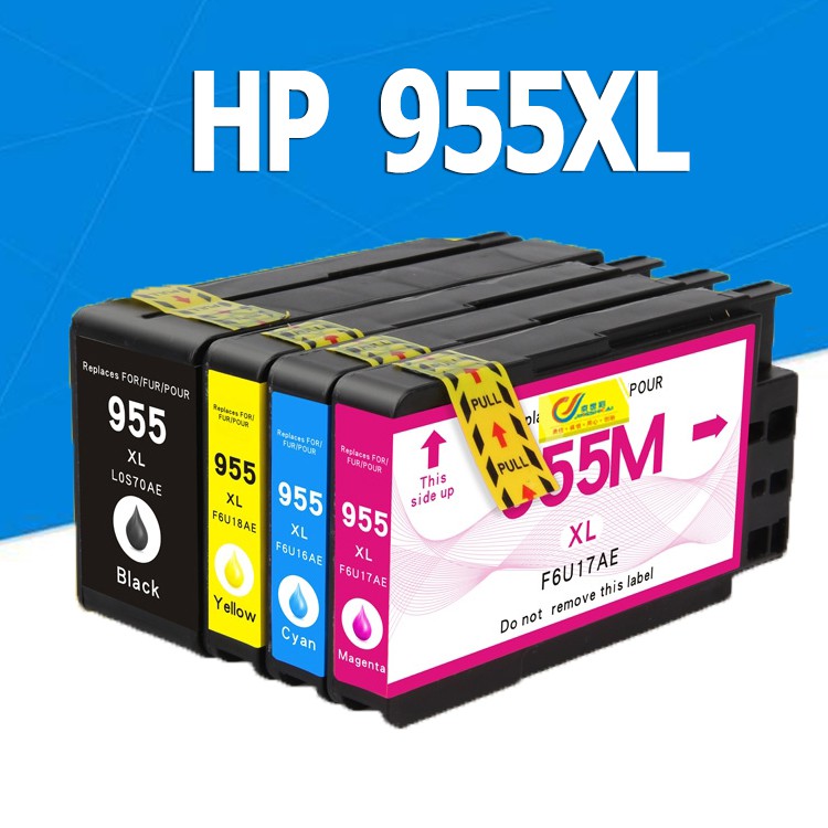 HP 955 หมึก HP955 HP955 XL สีดำ HP 955XL HP 955 XL ตลับหมึกสำหรับ HP ...
