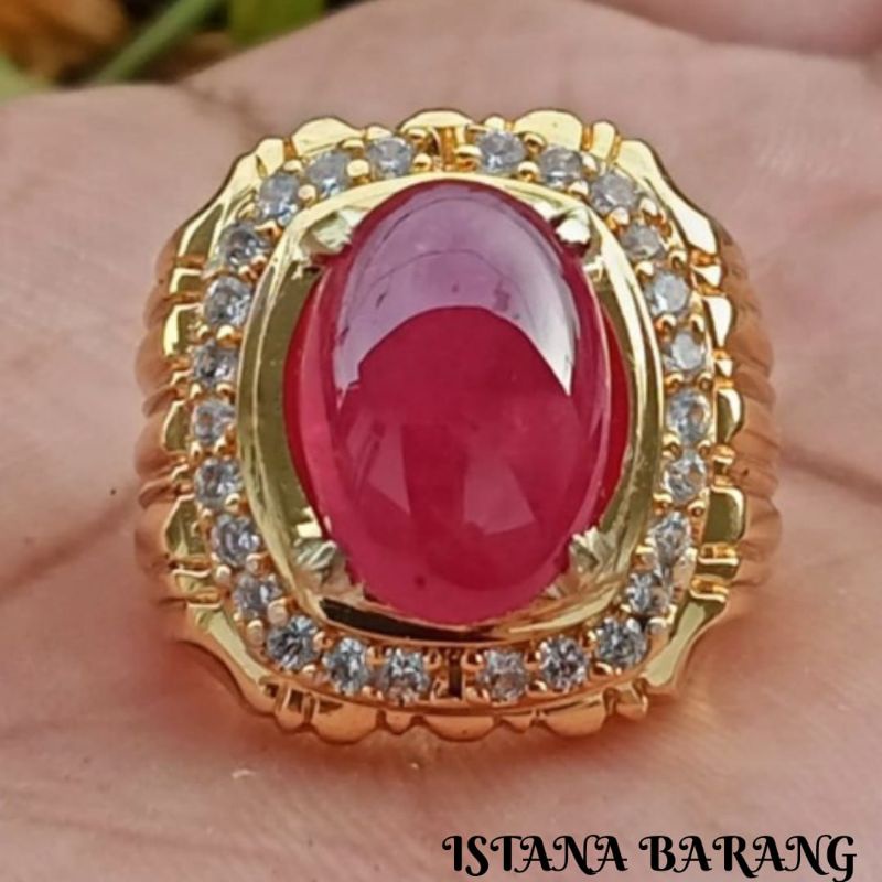 แหวนหินคริสตัล PERMATA RUBY MADAGASCAR ของแท้ 100 - shenafasionim.th - ThaiPick