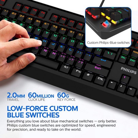 (โปรโมชั่น 6.6) Philips Keyboard SPK 8413 - flja61vysg - ThaiPick