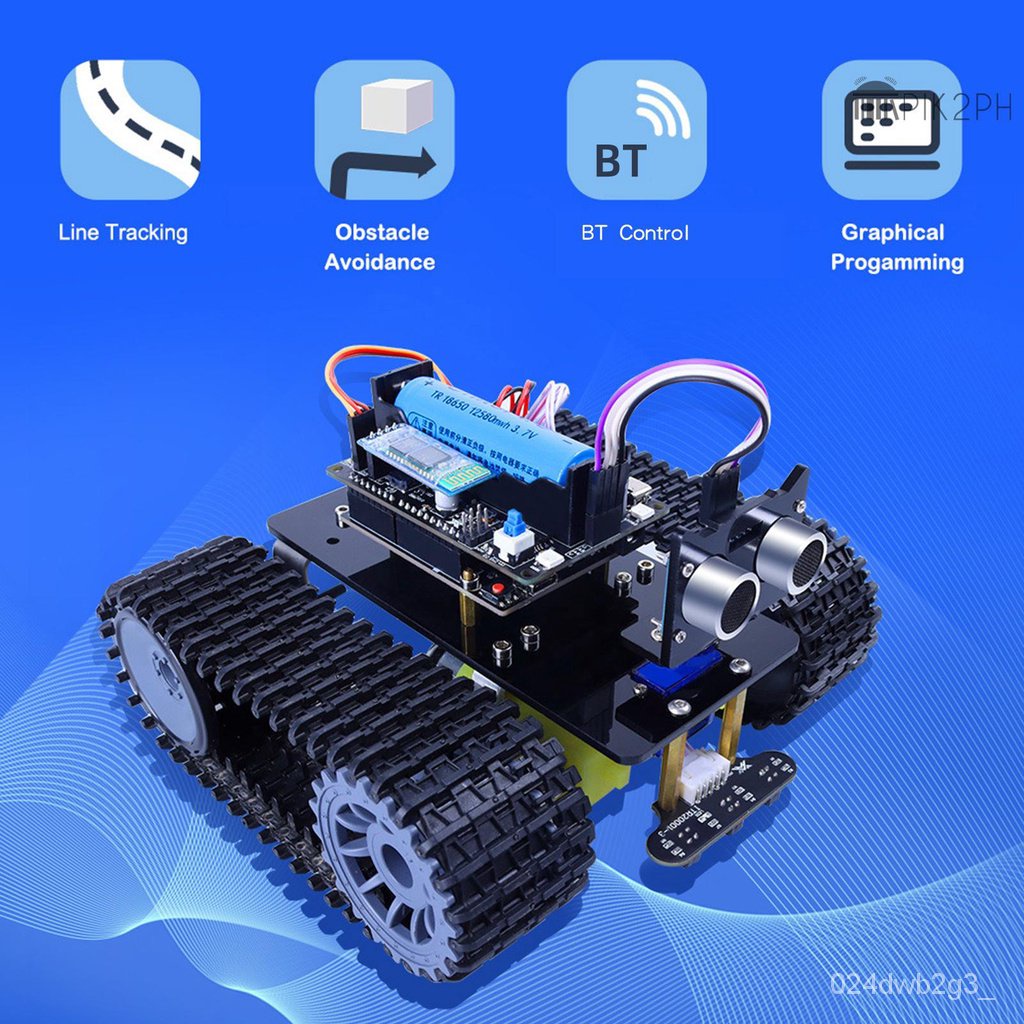 wJhR Smart Crawler Robot DIY Kit Intelligent Programmable Robot Kit with Ultrasonic Obstacle ...