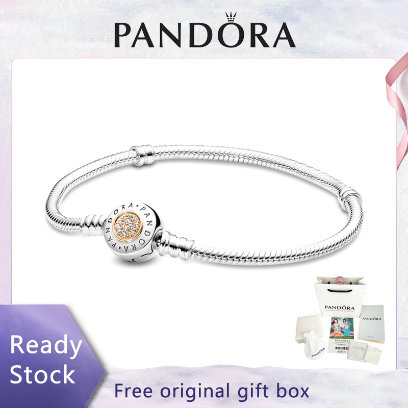 Pandora charms bracelet 925S Rose gold Moments Glazed Opal Angel Wing ...